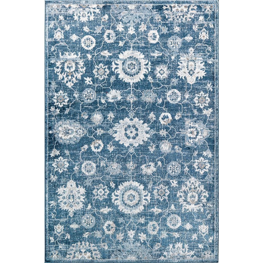 Rugs America Samina Soft Jazz Blue Area Rug - 2 X 4 RA31005 - The Home ...