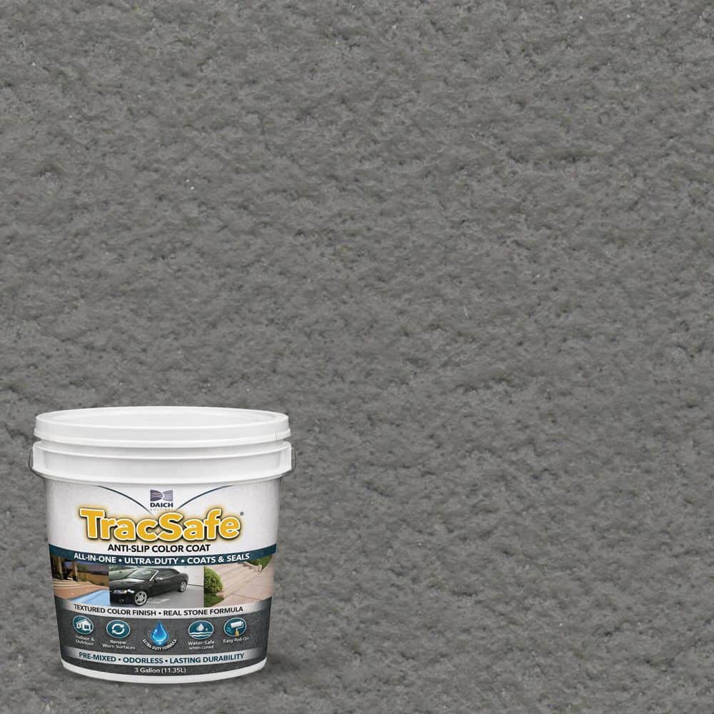 DAICH TracSafe All-In-One 3 Gal. Graphite Matte Anti-Slip Color Coat ...