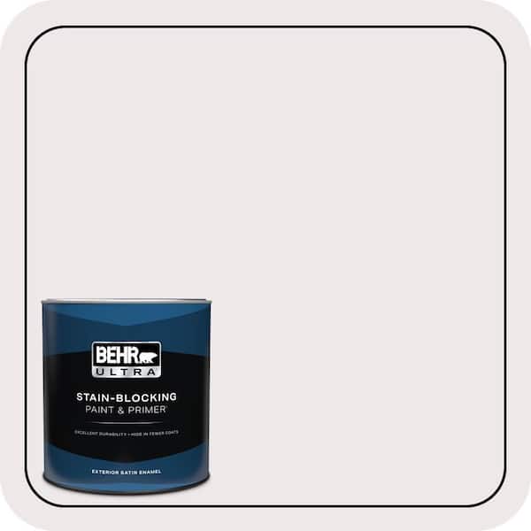 BEHR ULTRA 1 qt. #PR-W04 Opulent Opal Satin Enamel Exterior Paint ...