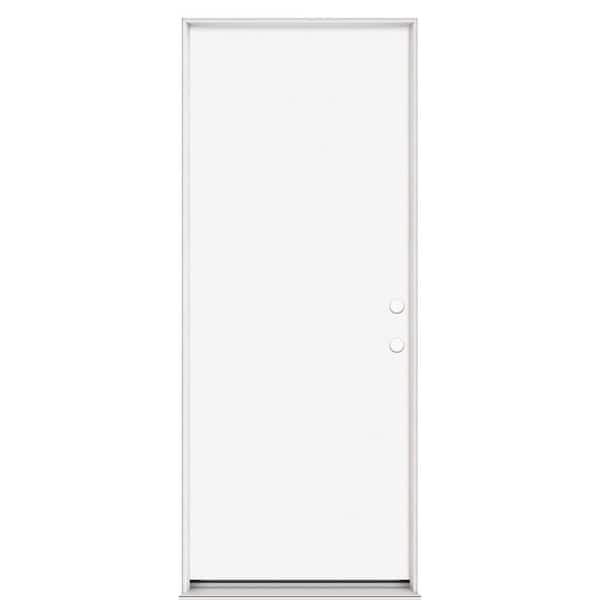 Masonite 30 in. x 80 in. Left-Hand/Inswing 20M Fire-Rated Flush Primed ...