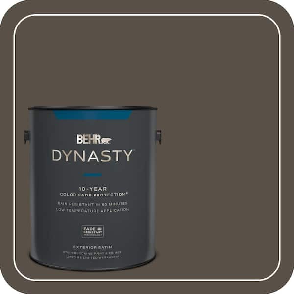 BEHR DYNASTY 1 gal. #N360-7 Potting Soil Satin Enamel Exterior Stain ...
