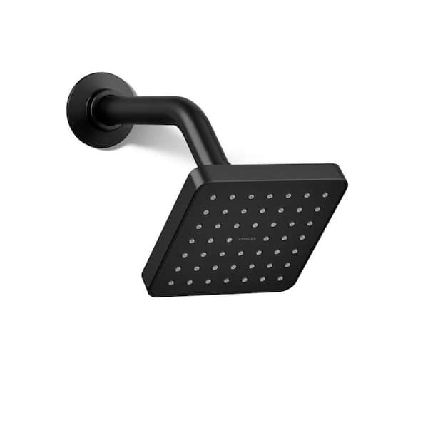 KOHLER Venza 1-Spray Pattern 1.5 GPM 4.5 in., Wall Mount Fixed Shower ...