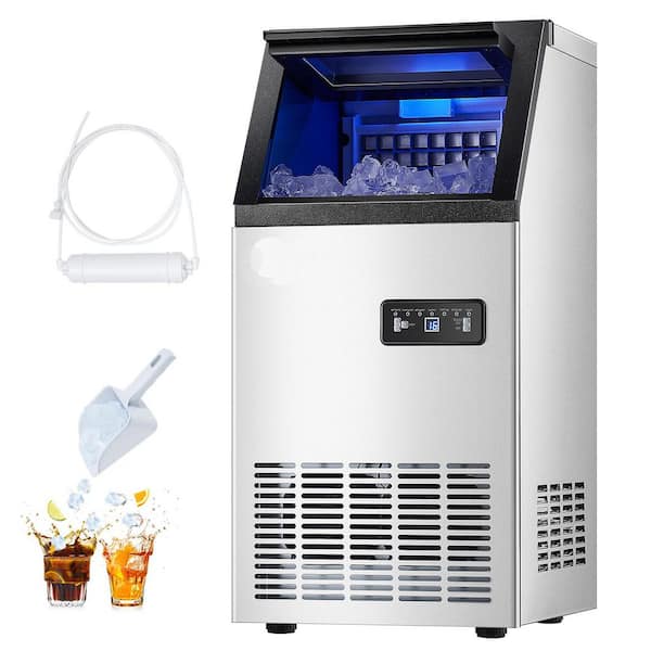 SKYSHALO 17 in.W Commercial Ice Maker Machine 100lbs./24H 36 Ice Cubes ...