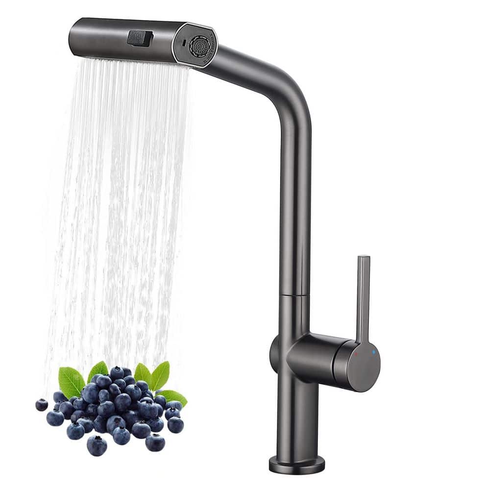 ruiling Stainless Steel Single Handle Pull Down Sprayer Kitchen Faucet ...