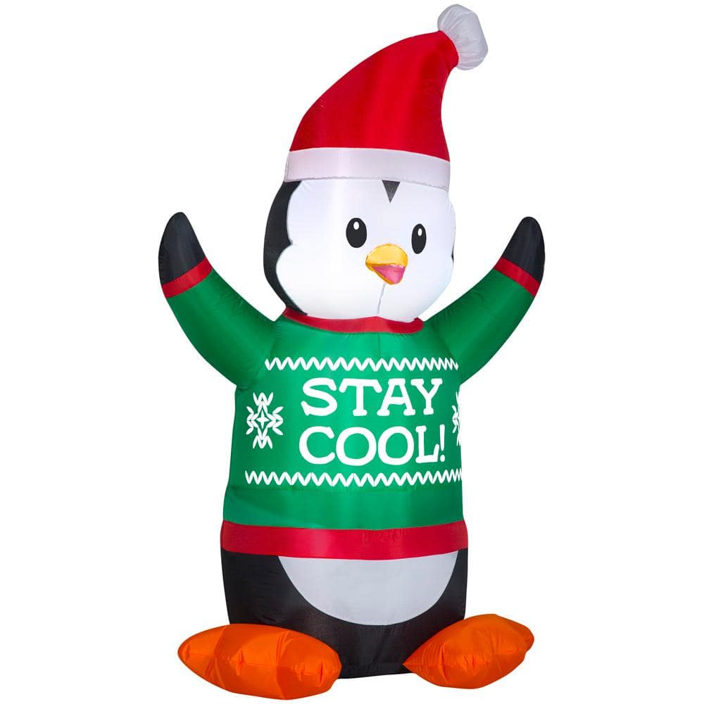 Home Accents Holiday 6 ft. Pre-Lit Life Size Airblown Inflatable ...