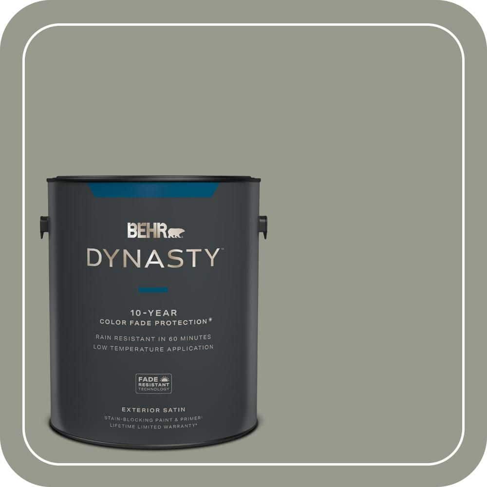 BEHR DYNASTY 1 gal. #MQ6-21 Hunters Hollow Satin Enamel Exterior Stain ...