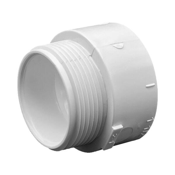 VPC 1-1/2 in. PVC DWV Hub x MPT Male Adapter 34-LP109-015B - The Home Depot