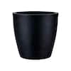 FLORIDIS Amsterdan Large Black Plastic Resin Indoor and Outdoor Planter ...