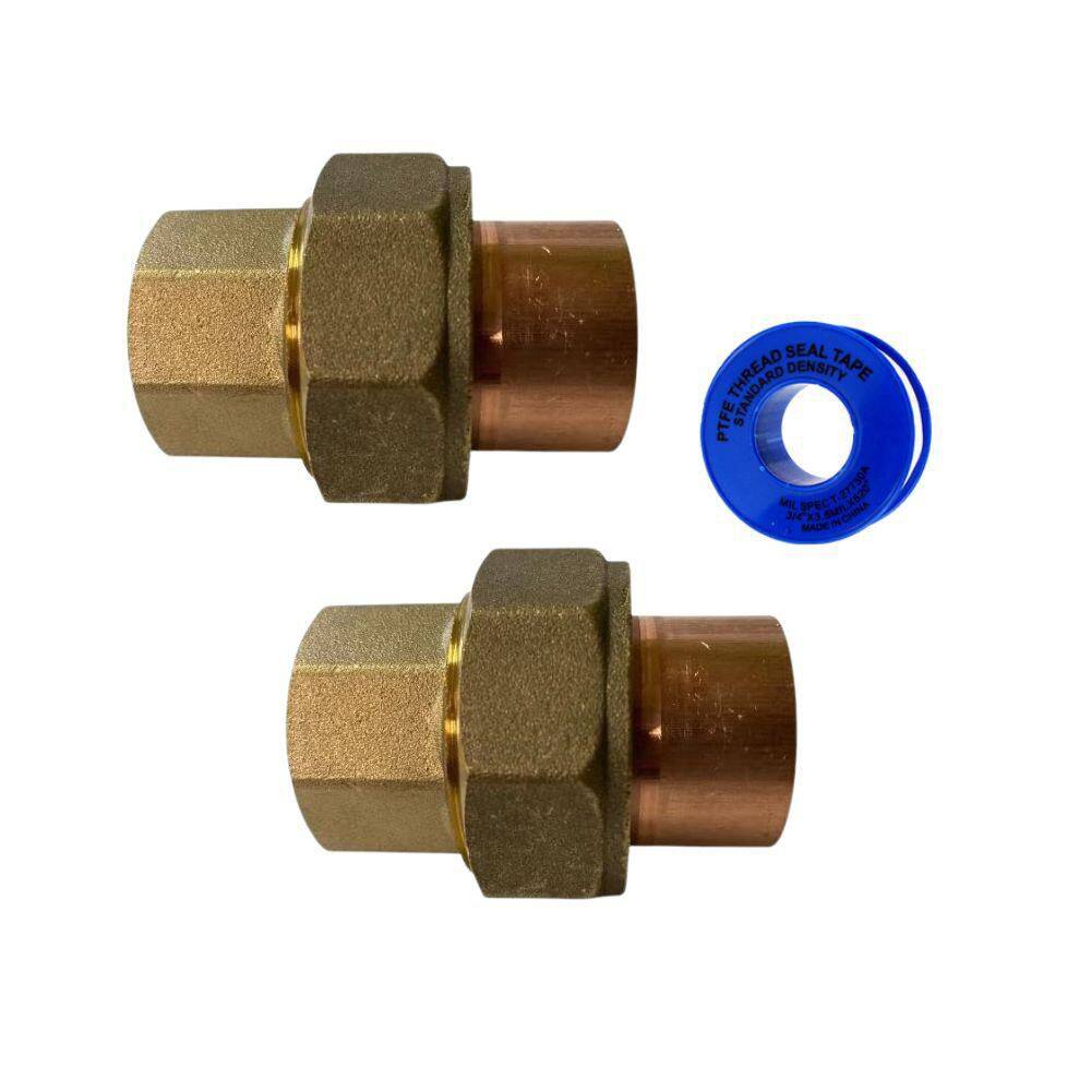 CMI inc 2 in. Copper Union Fittings 2-Pack 330518-2 - The Home Depot