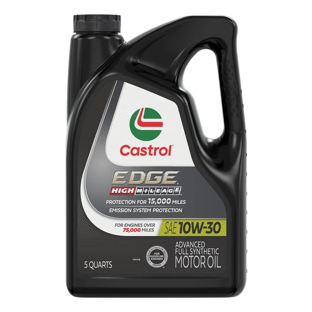 Reviews for CASTROL Castrol EDGE High Mileage 10W-30 Advanced Full Synthetic Motor Oil, 5 qt ...