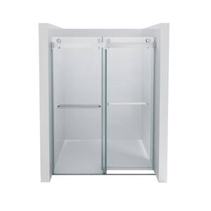 RAINLEX 44 in. to 48 in. W x 76 in. H Sliding Frameless Shower Door in ...