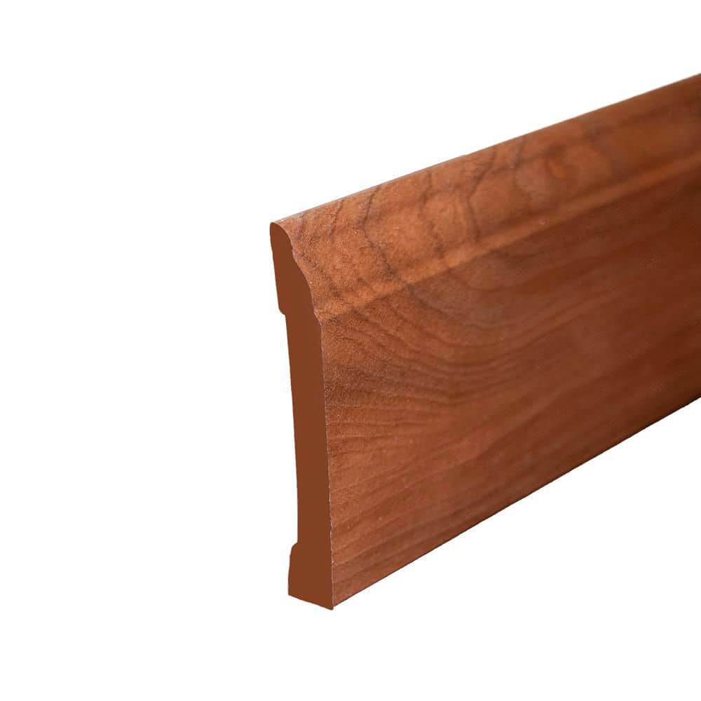 Royal Mouldings 5523 7/16 in. x 3-1/4 in x 8 ft. PVC Gunstock Base ...