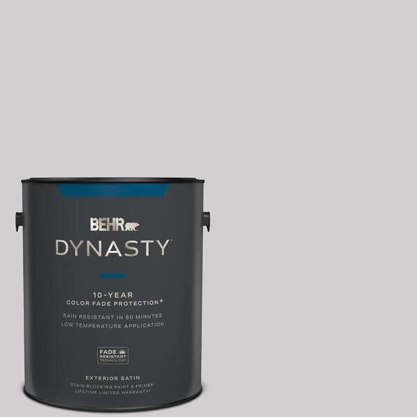 BEHR DYNASTY 1 gal. #N570-1 Opera Satin Enamel Exterior Stain-Blocking ...