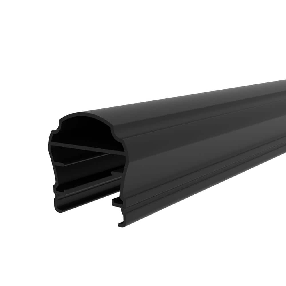 MoistureShield Compass 8 ft. Cambridge Top Rail Matte Black 73054996 ...