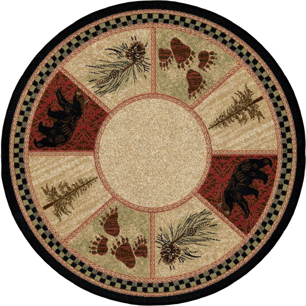 Mayberry Rug American Destination Cades Cove Multi-Colored 5 ft. Lodge ...