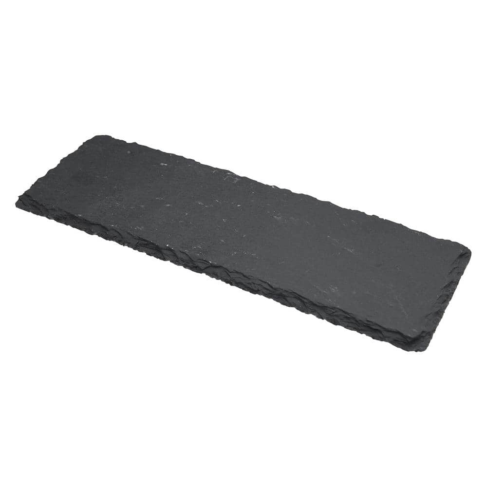 Winco Ardisia Tavo 11.5 in. L x 4 in. Slate Rectangular Platter 6-Piece ...
