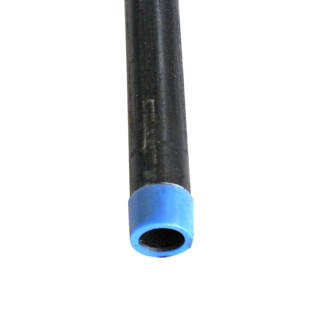 VPC 1-1/2 in. x 10 ft. Black Steel Pipe 7015 - The Home Depot