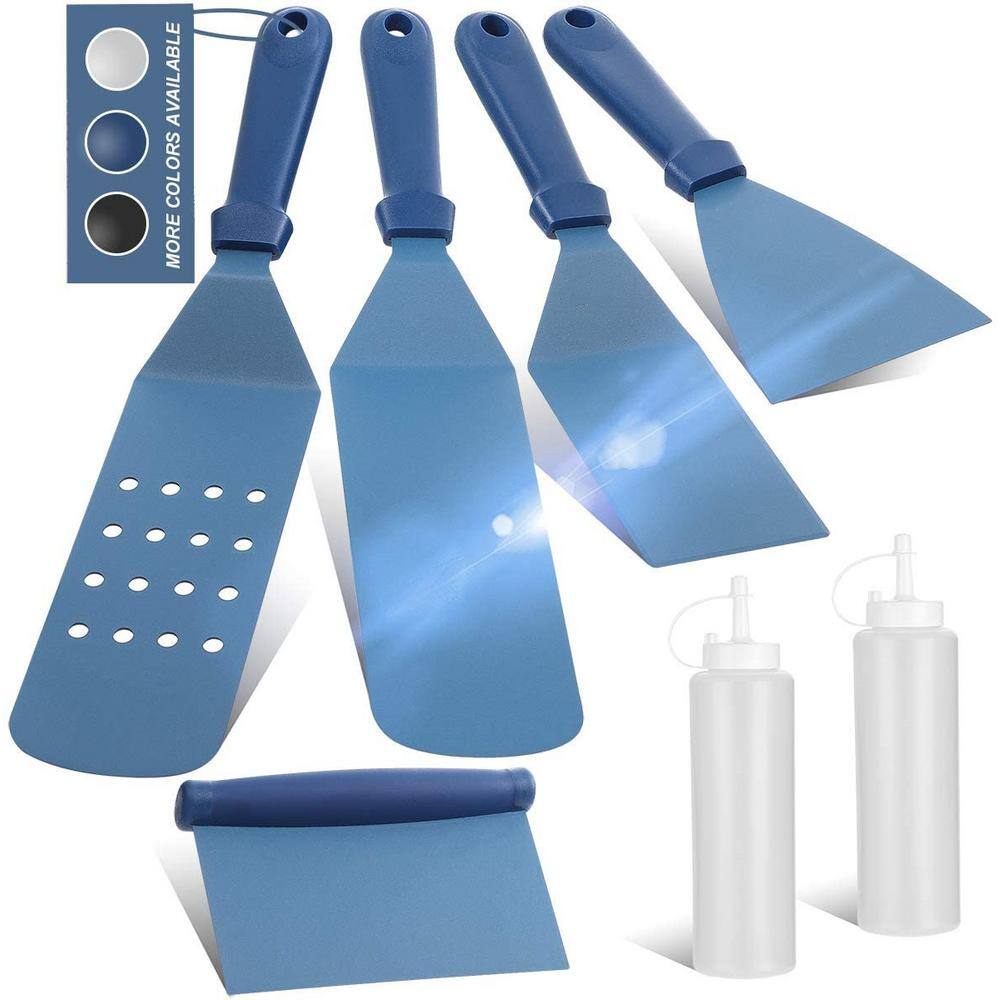 Outdoor BBQ Accessories Set, Blue Flat Top Accessories, Grill ...