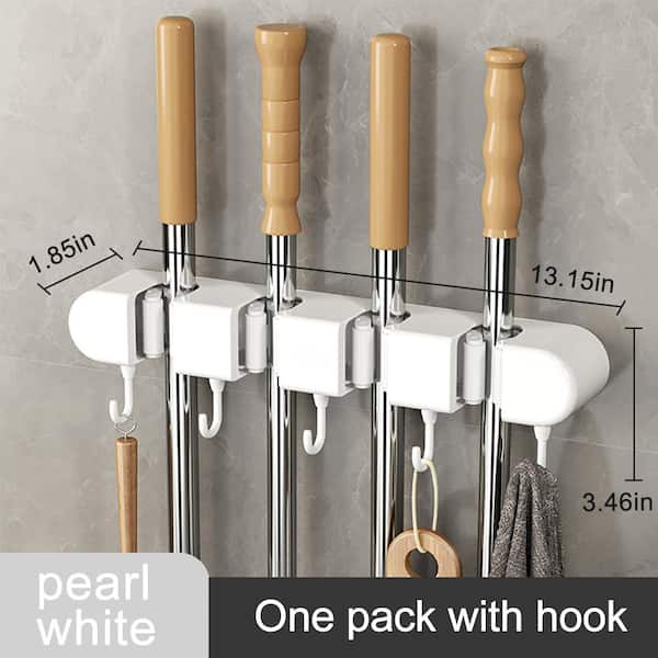 Broom hooks for wall store