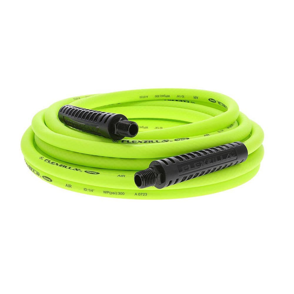 Reviews for Flexzilla 1/4 in. x 25 ft. Air Hose with 1/4 in. MNPT ...