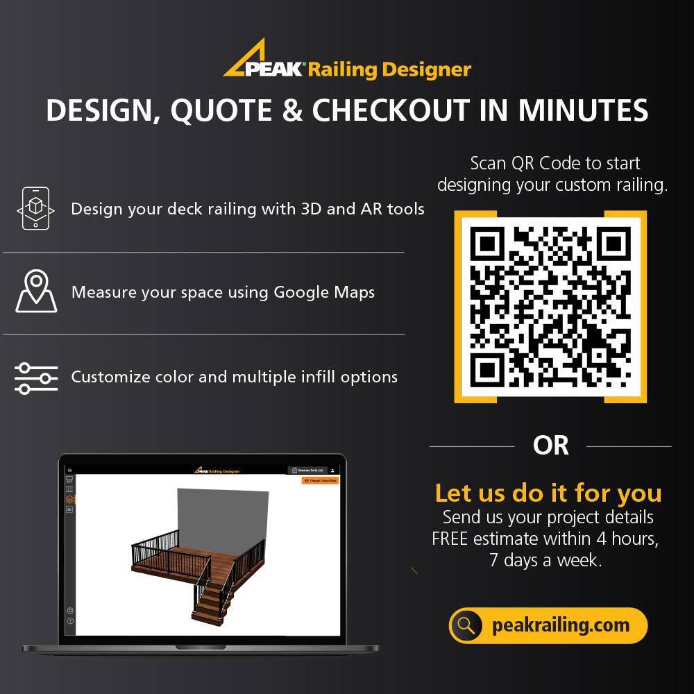 PEAK Peak Aluminum Railing Free Design Service PAR-DSGNR - The Home Depot