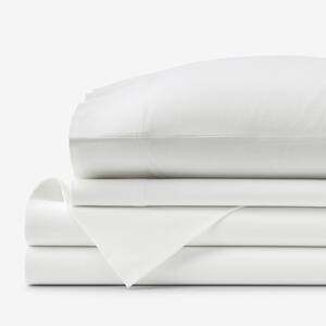 The Company Store Company Cotton Oxford Blue Cotton Queen Sheet Set ...