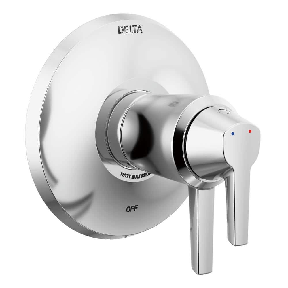 Delta Galeon 1-Handle Wall-Mount Valve Trim Kit in Lumicoat Chrome ...