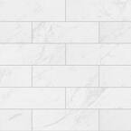Florida Tile Home Collection Brilliance White 3.75 in. x 12 in ...