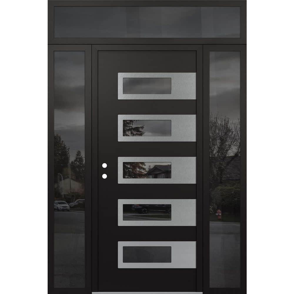 Tessari Doors D3 60 in. x 96 in. Silver P Right-Hand/Inswing Mirrored ...