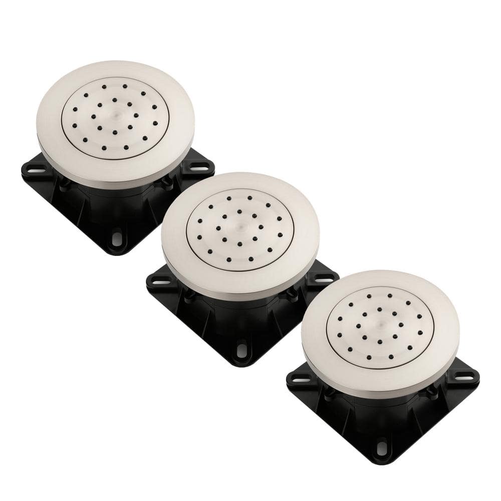 Utopia 4niture Louda 3-Piece Body Spray/Body Jet in Brushed Nickel ...