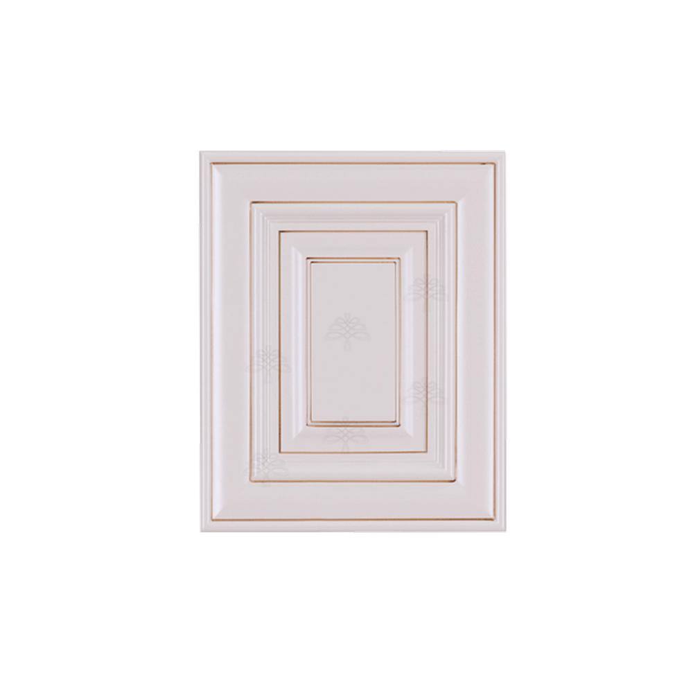 LIFEART CABINETRY Princeton 12 x 15 in. Cabinet Door Sample in Creamy ...