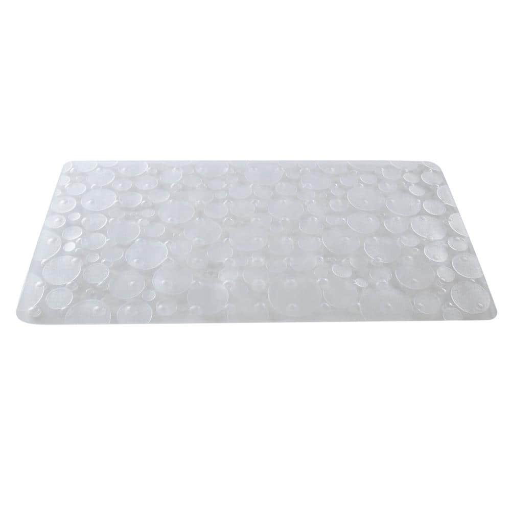 Bath Bliss 14.4 in. W x 29.4 in. L Recycled PVC Non Slip Textured Bath ...