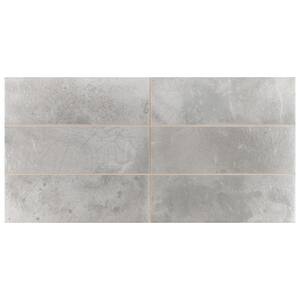 Merola Tile Kings Raku Blue 7-7/8 in. x 15-3/4 in. Ceramic Wall Tile ...