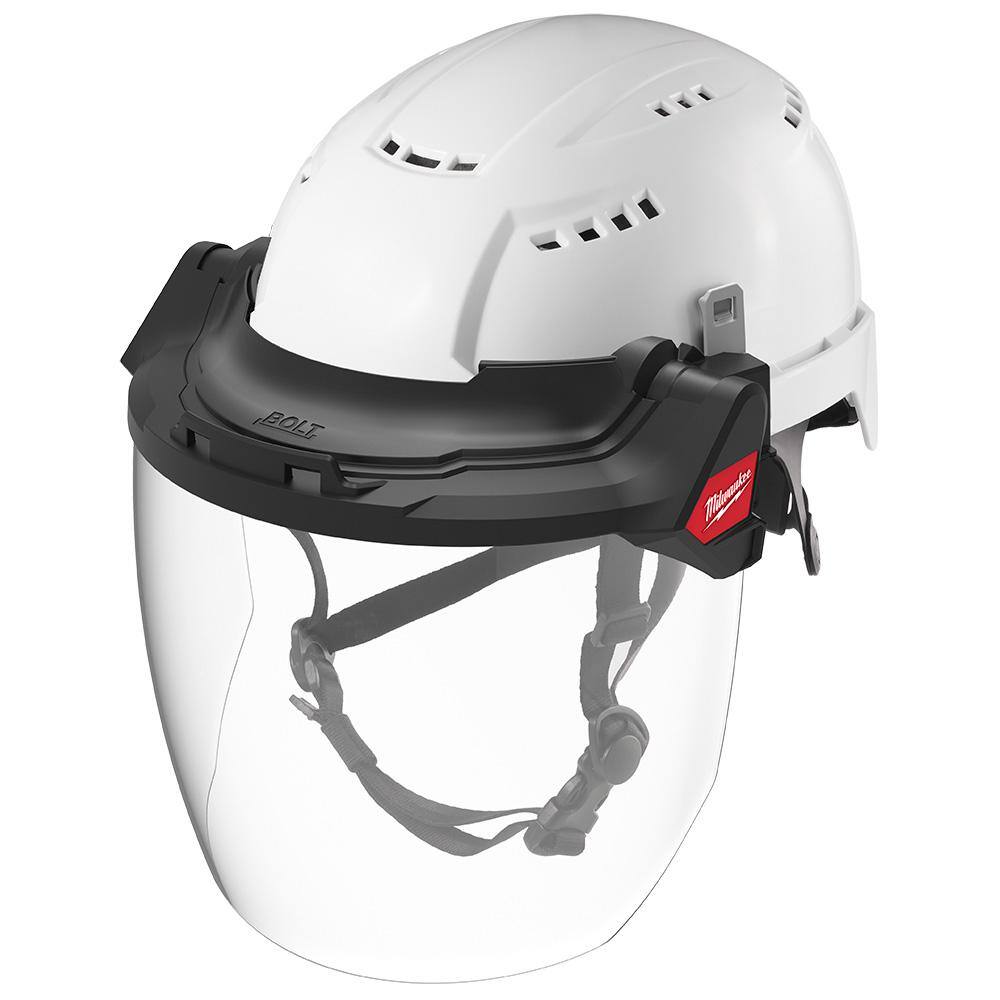 Milwaukee BOLT Gasketed Clear Dual Coat Lens Full Face Shield 48-73 ...
