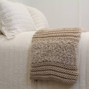 DONNA SHARP Plush Knit Rust Polyester Throw Blanket Y00120 - The Home Depot