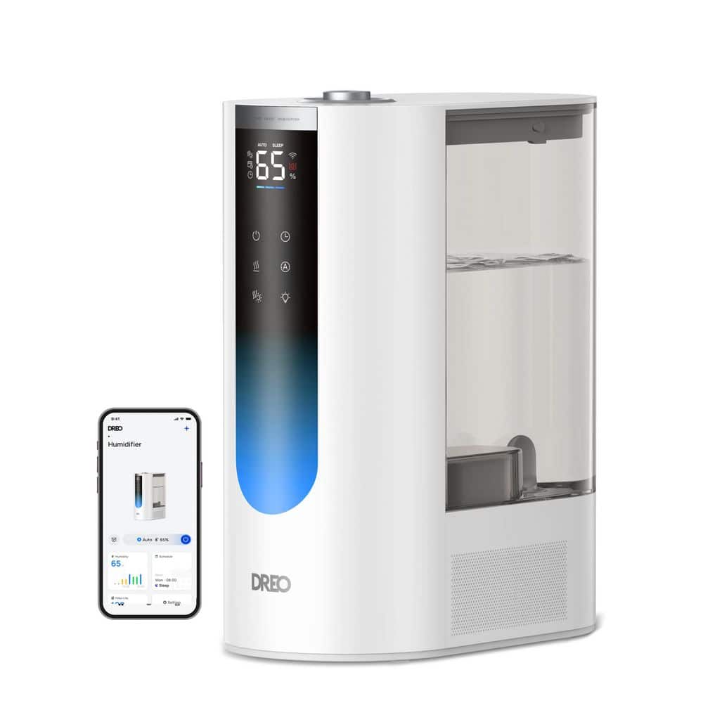 DREO 1.59-gal. Smart Tabletop Cool Warm and Mist Humidifier, 60H ...