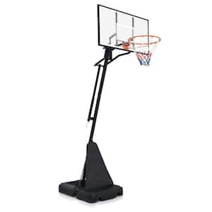 Tidoin 8-10 ft. Adjustable Height Portable Basketball Hoop Basketball ...