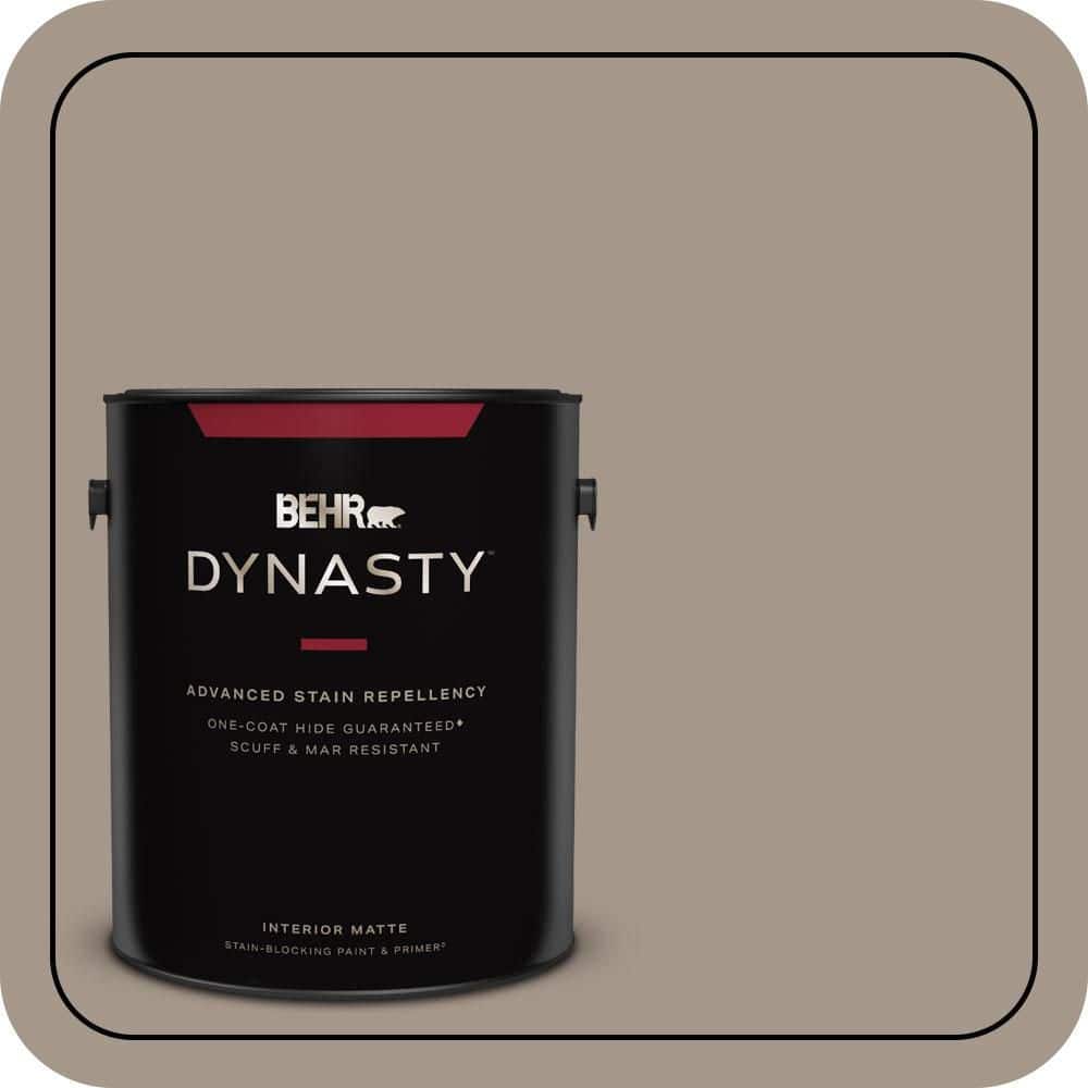 BEHR DYNASTY 1 gal. #N220-4 Shiitake One-Coat Hide Matte Interior Stain ...