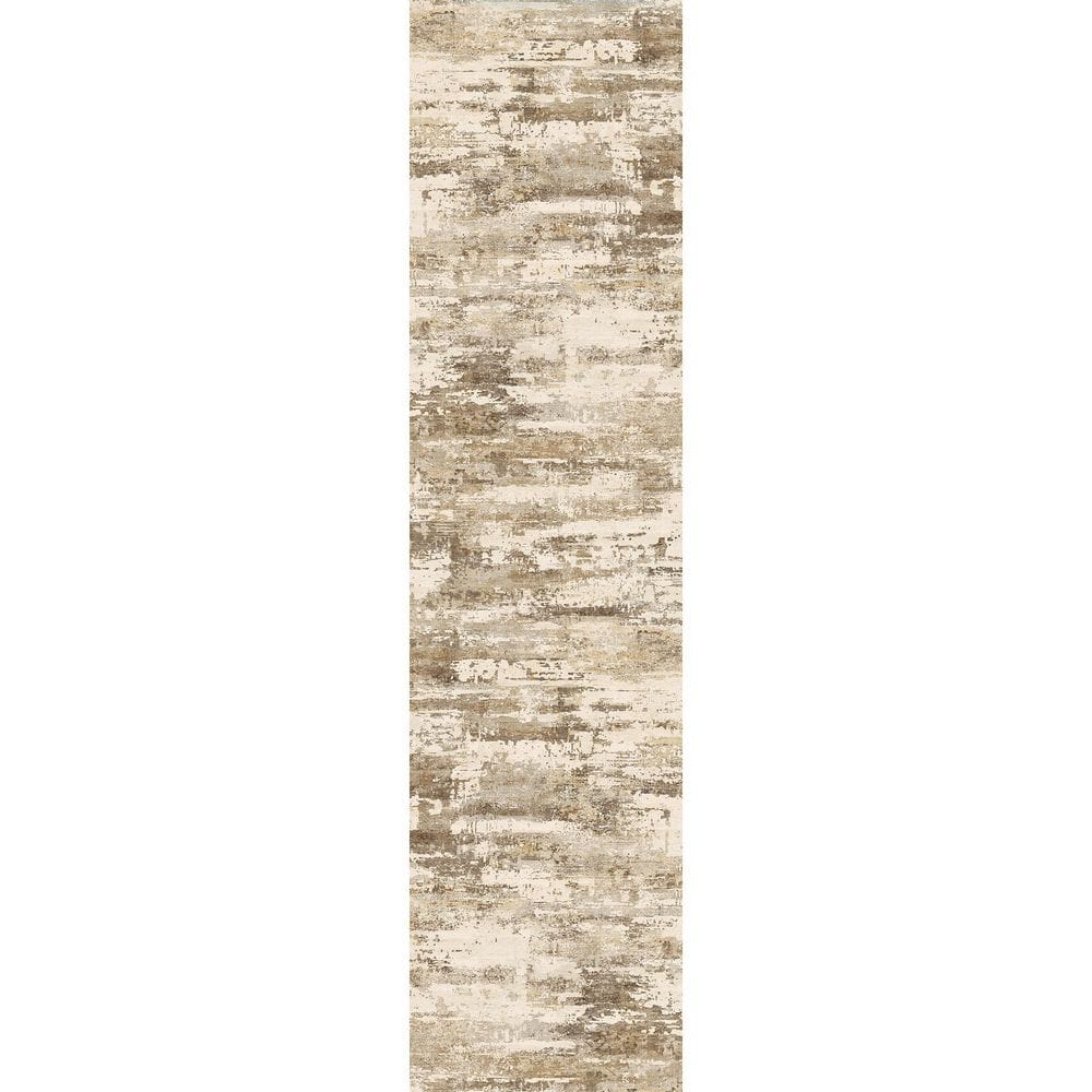 HaiiMeid Jupiter Brown 2 ft. x 8 ft. Washable Modern Abstract Runner ...