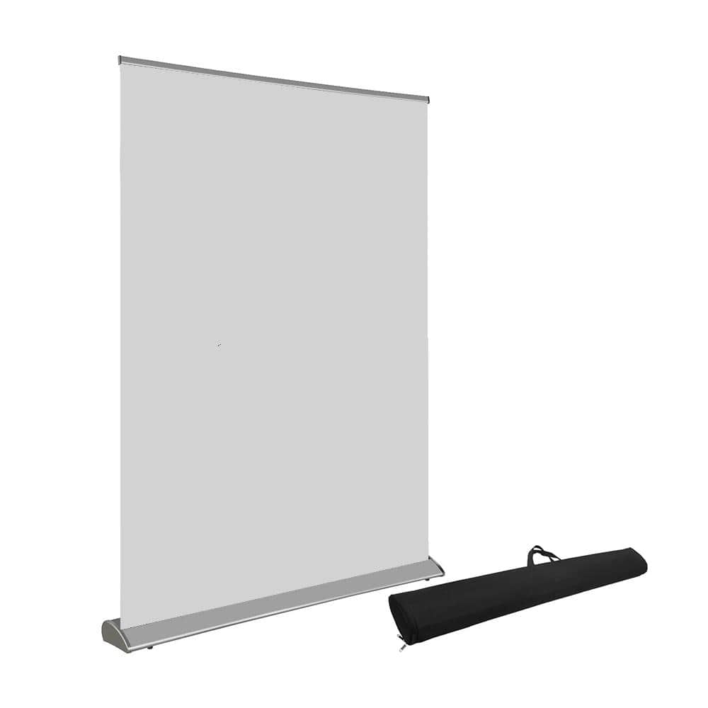 Lukyamzn 120 in. Portable Manual Pull-Up Projector Screen with Storage ...