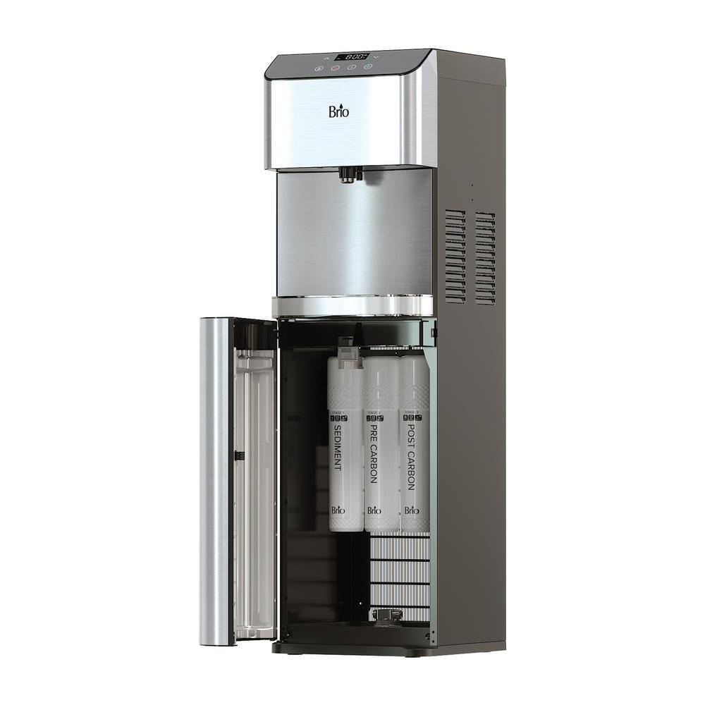 Brio Moderna Tri-temp 3-Stage Point of Use Water Cooler with UV Self ...