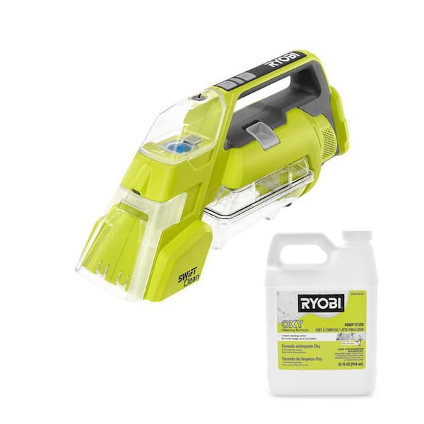 RYOBI ONE+ 18V Cordless SWIFTClean Spot Cleaner (Tool Only) with 32 oz ...