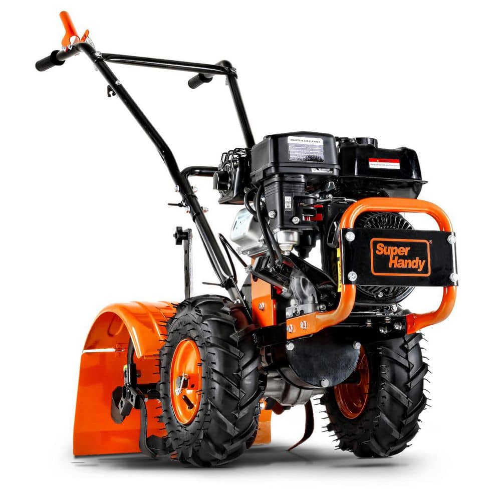 SuperHandy 12 in. 7HP Rear Tine Gas Tiller GUO116 - The Home Depot