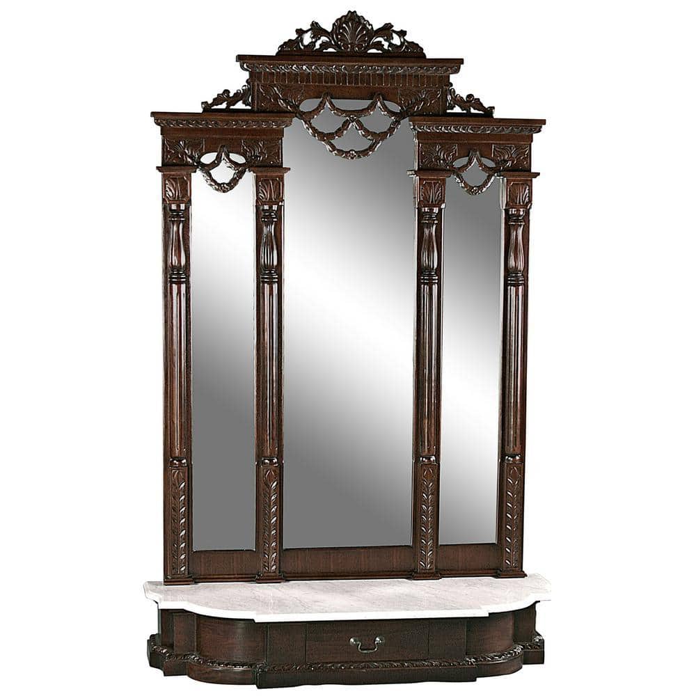Design Toscano Downey Brown Street Hall Stand AF7056 - The Home Depot