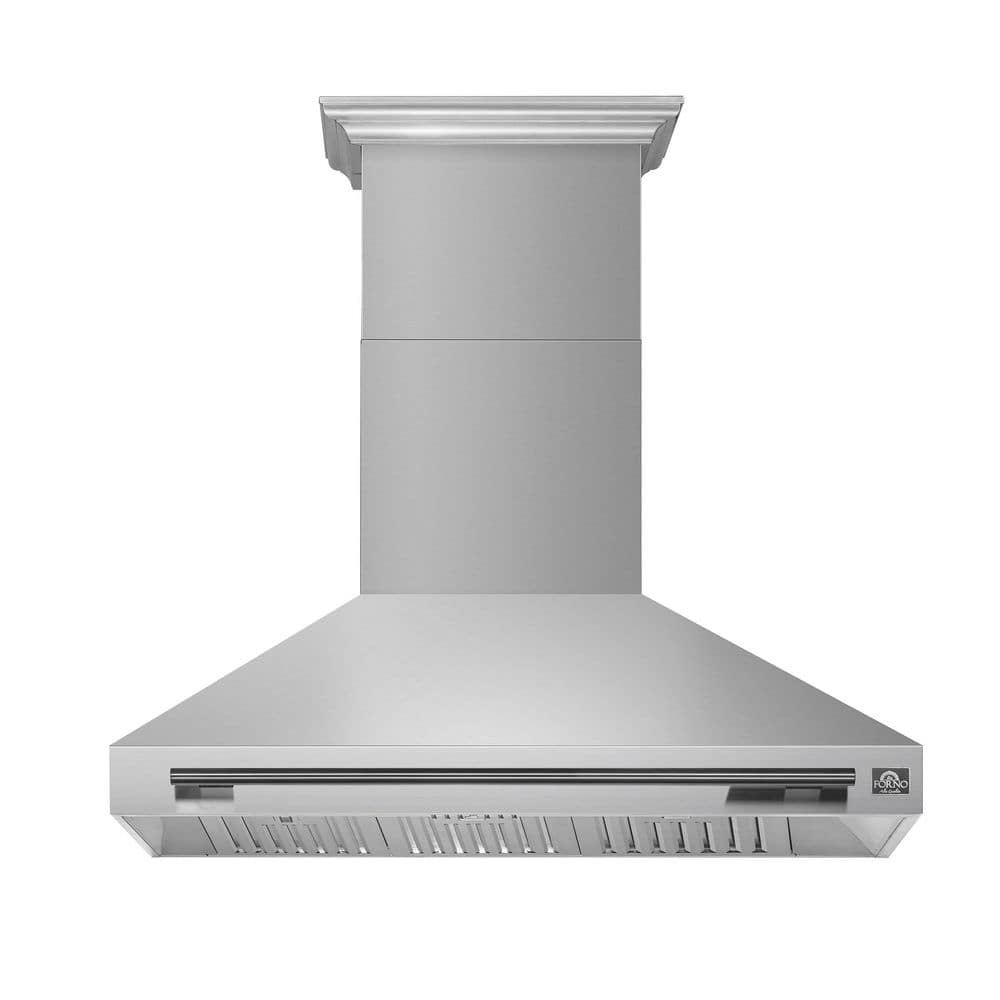 Forno Aria 48 in. Wall-Mounted Range Hood, Ducted 1200 CFM FRHWM5095-48 ...