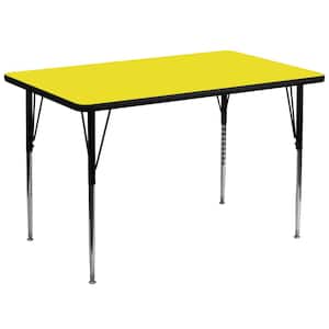 Carnegy Avenue Yellow Kids Table CGA-XU-21275-YE-HD - The Home Depot