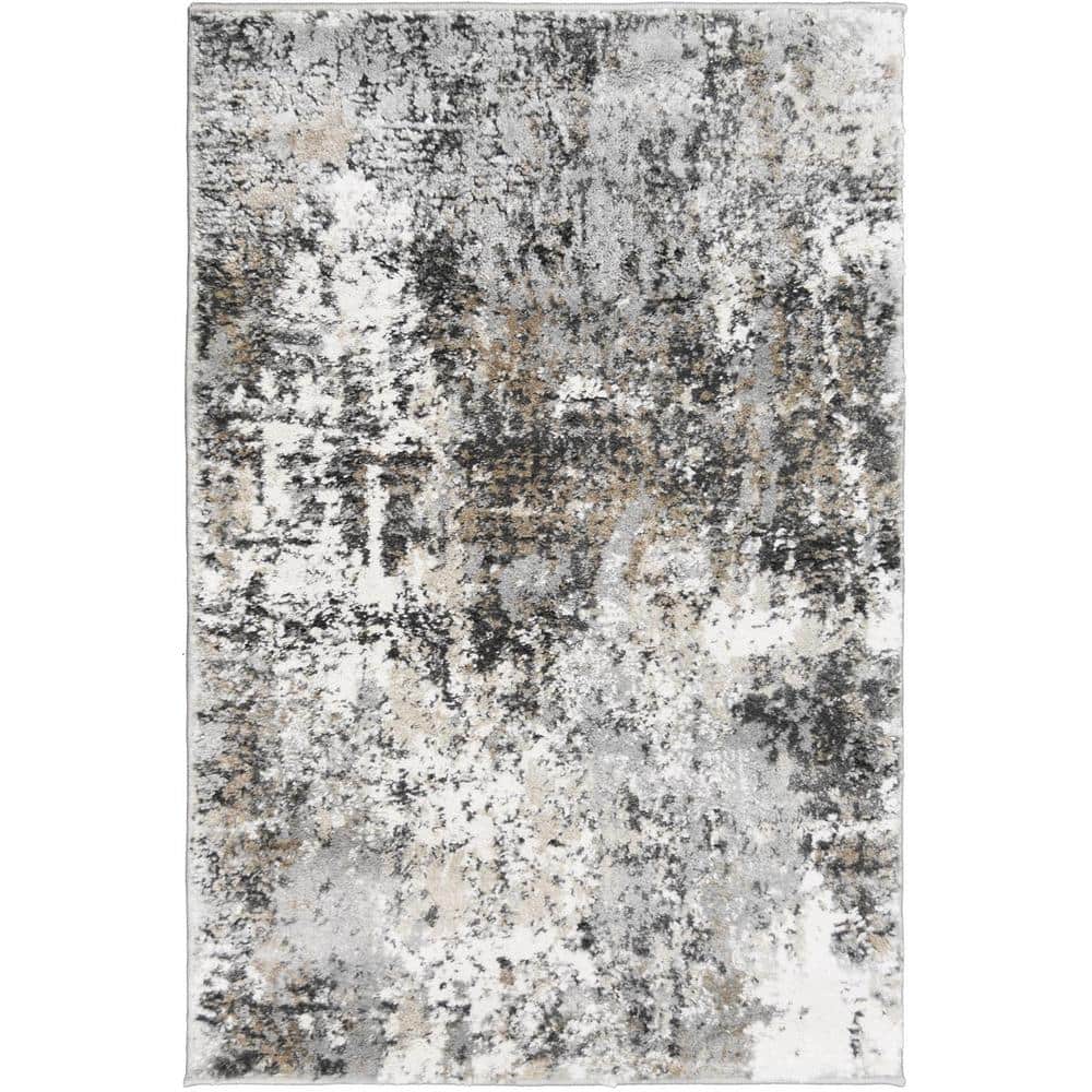 Mayberry Rug Driftwood Modern Multi-Colored 2 ft. x 3 ft. Area Rug ...