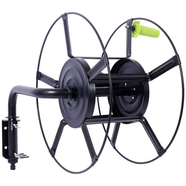 Retractable Garden Hose Reel 65 ft. x 5/8 in. 180° Swivel Wall-Mounted ...