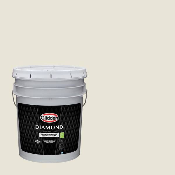 Glidden Diamond 5 gal. PPG1024-1 Off White Ultra-Flat Interior Paint ...