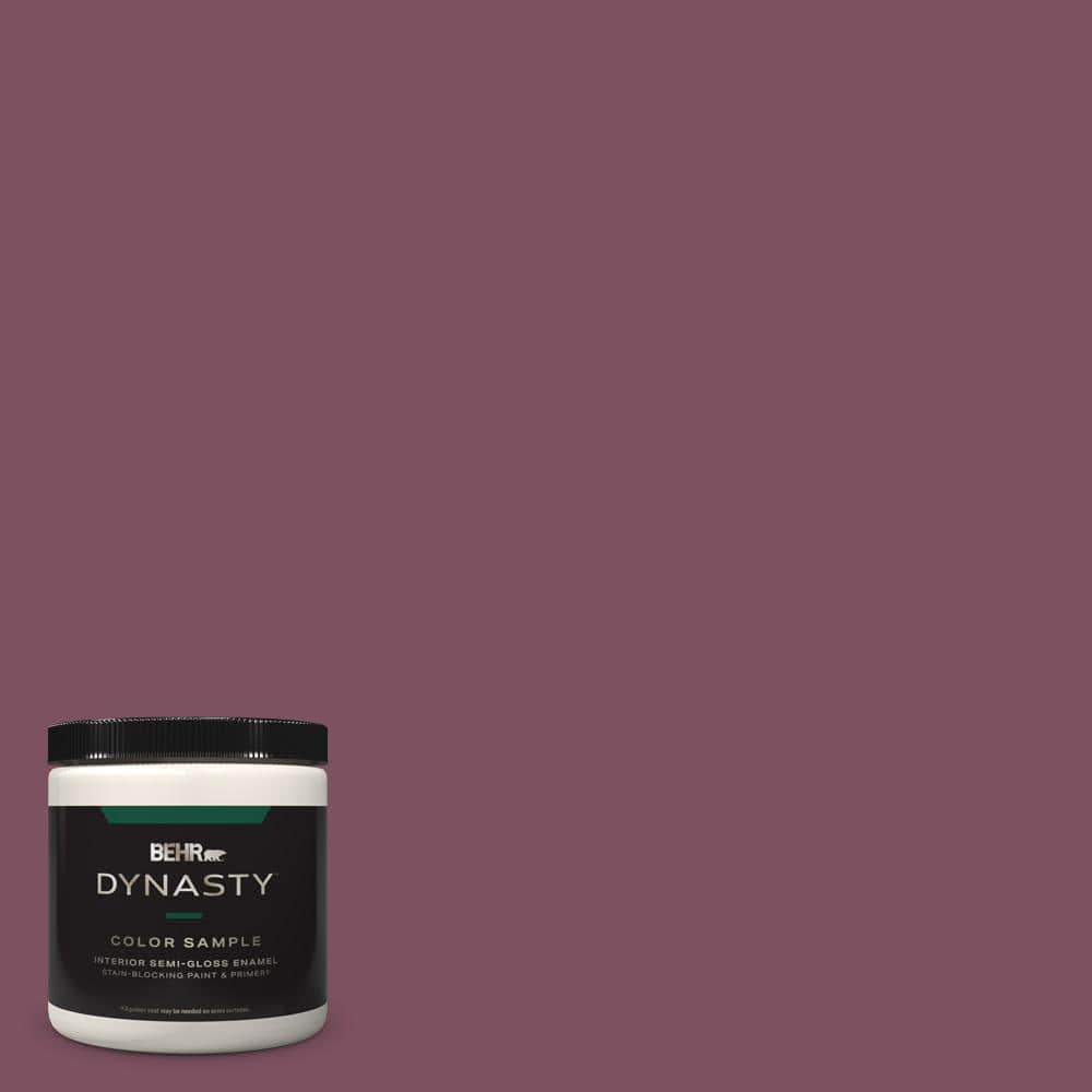 BEHR DYNASTY 8 oz. #PPU1-19 Classic Berry Semi-Gloss Enamel Stain ...